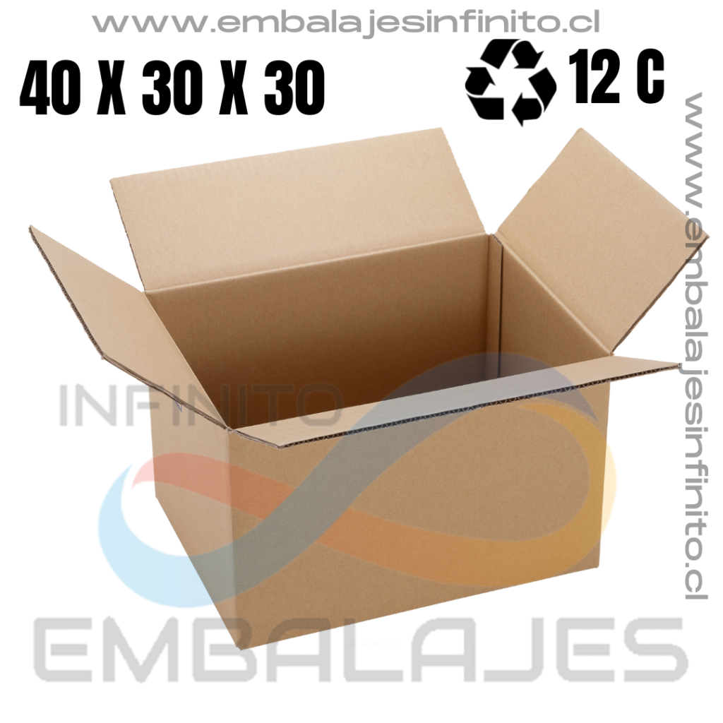 Caja de Cartón Multipropósito 40 x 30 x 30 pack 25 - Embalajes Infinito